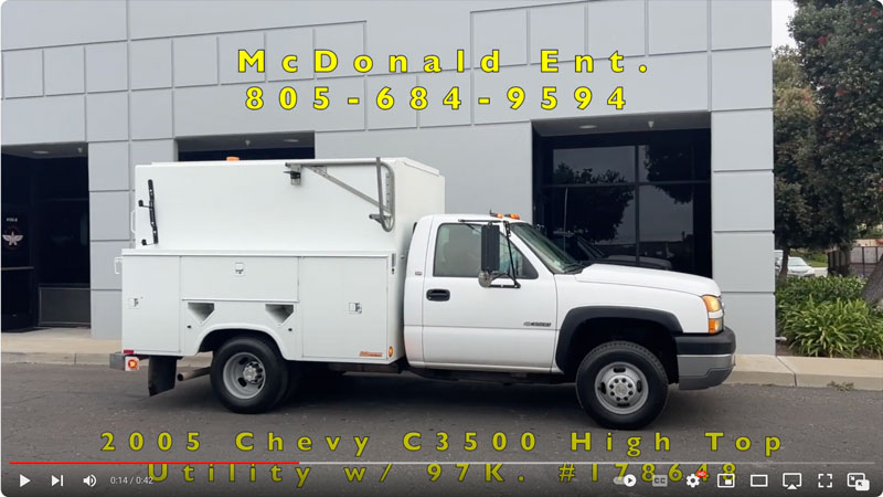 McDonald Enterprises - 2005 Chevy Silverado 3500 HD Utility w/97K ...